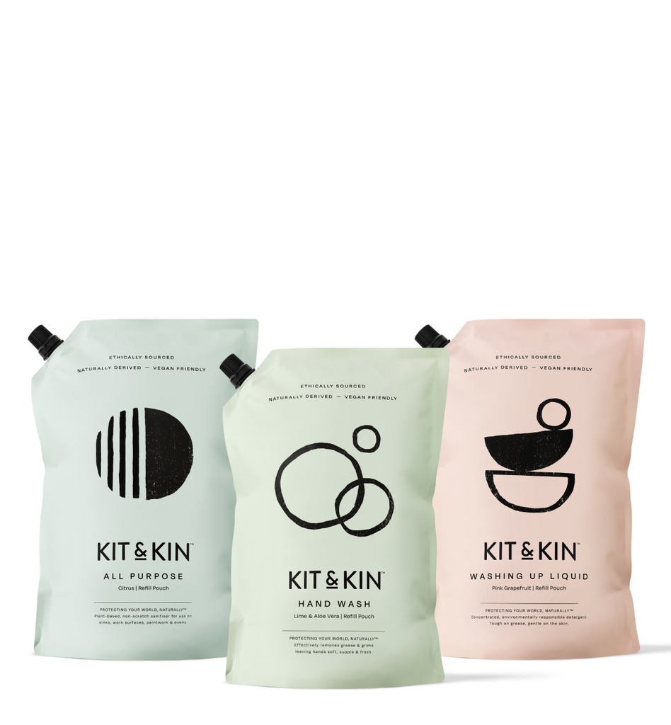 Daily Essentials Eco Cleaning Bundle | Plant-Based & Powerful | Kit & Kin