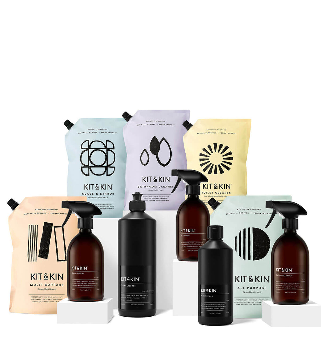 Eco Home Cleaning Bundle | Plant-Based & Effective | Kit & Kin